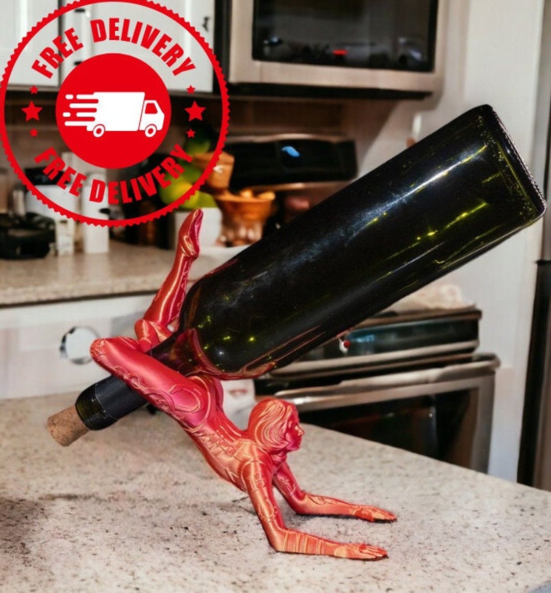 Contortionist Wine Holder 3D Printed Modern Wine Rack Unique Home Decor ...
