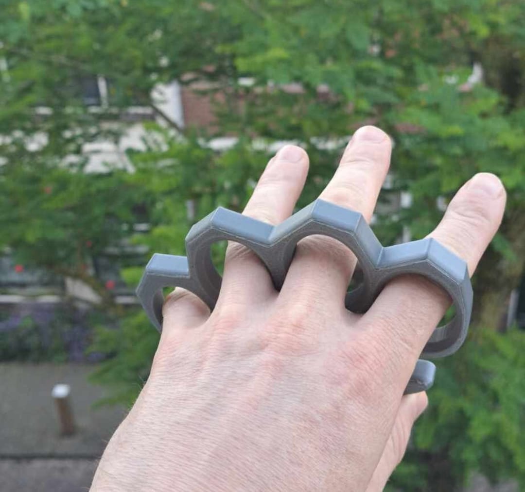 Ultimate 3D Printed Brass Knuckles: Precision Style Innovative 3D Printed Knuckledusters ...