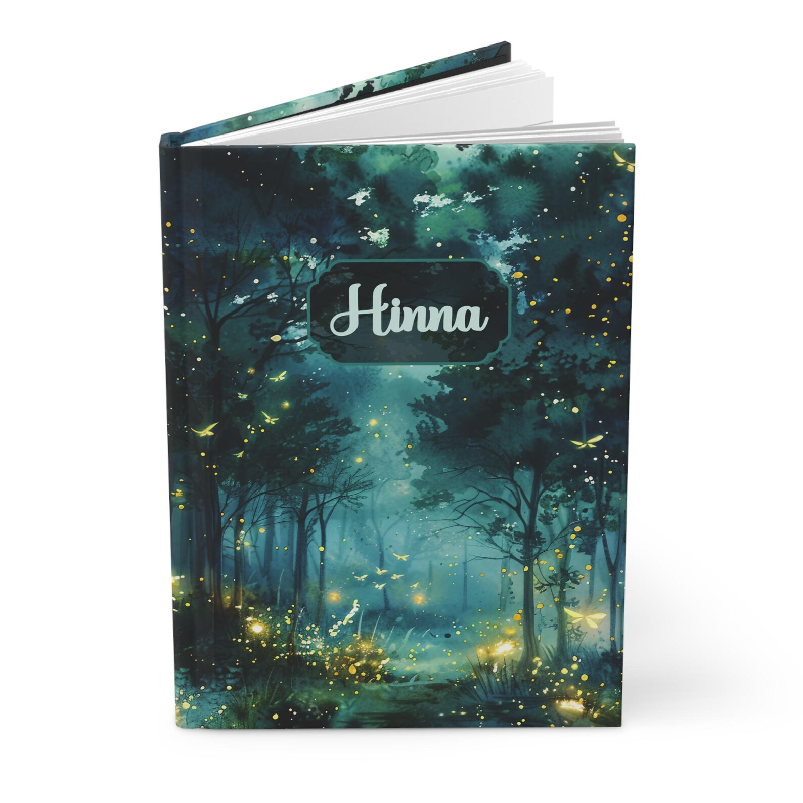 Fantasy Art Notebook, Magical Forest Hardcover Journal, Custom Notebook ...