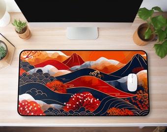 Japanese Landscape Desk Mat Gaming Mousepad Large Computer Mat ...
