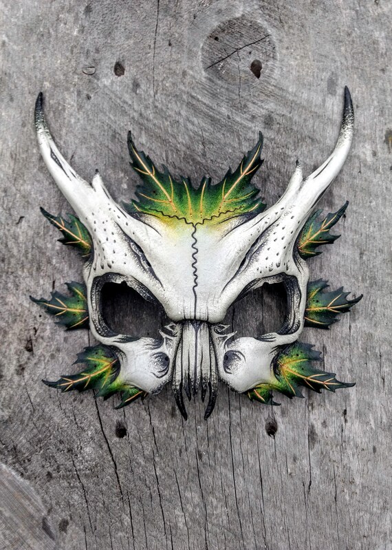 Fawn Skull Mask/original Handmade Leather Mask Halloween | Etsy