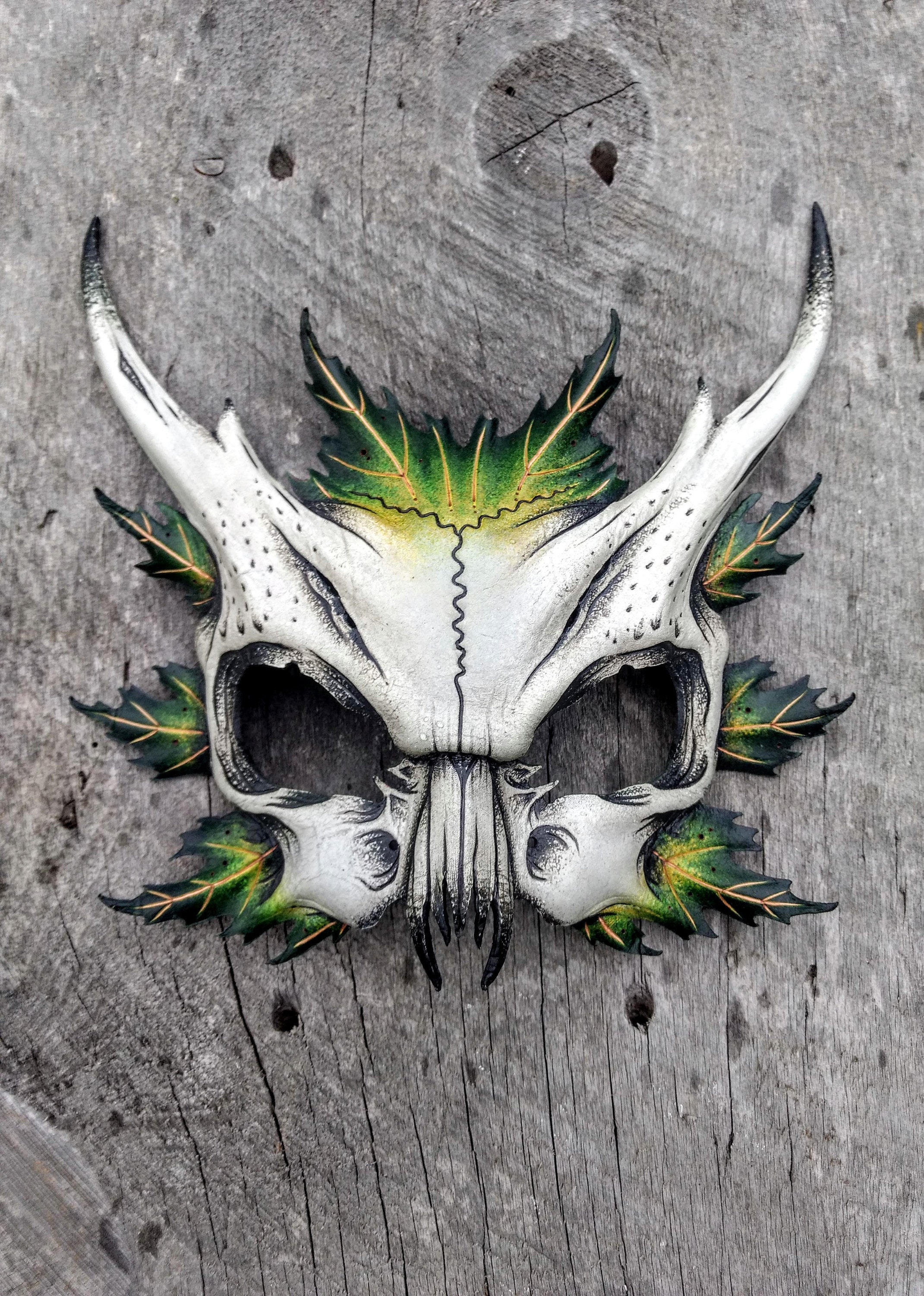 Fawn Skull Mask/original Handmade Leather Mask Halloween | Etsy