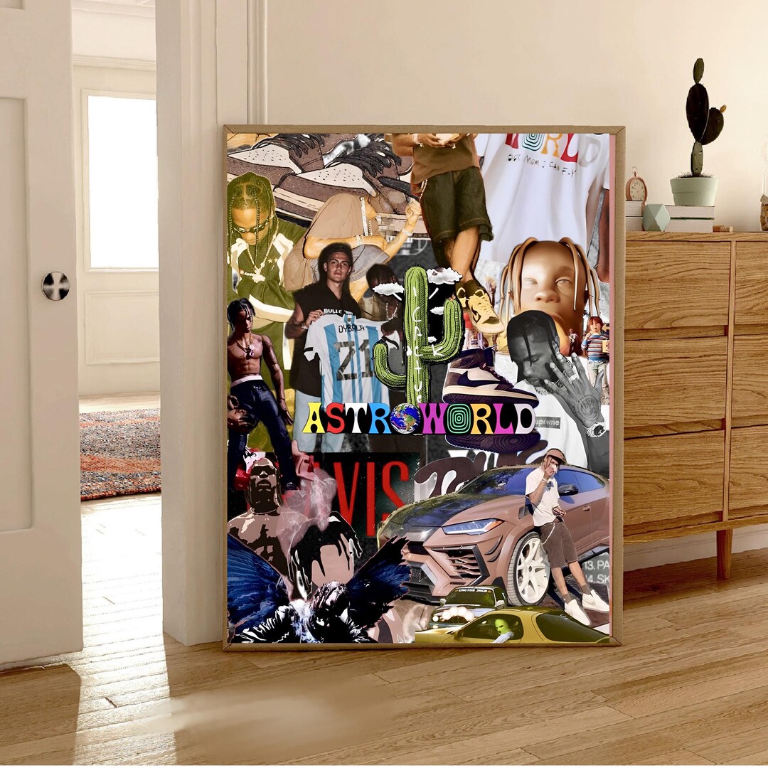 Travis Scott Wall Art Poster Print in Different Sizes for Youth Rooms ...