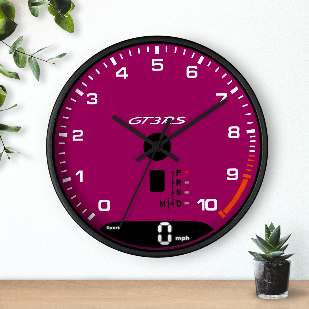 Porsche Inspired GT3 RS Tachometer Wall Clock Pink Father's Day Gift - Etsy