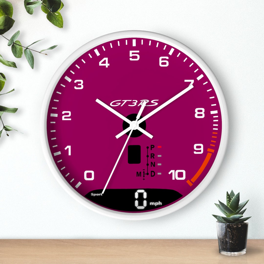 Porsche Inspired GT3 RS Tachometer Wall Clock Pink Father's Day Gift - Etsy