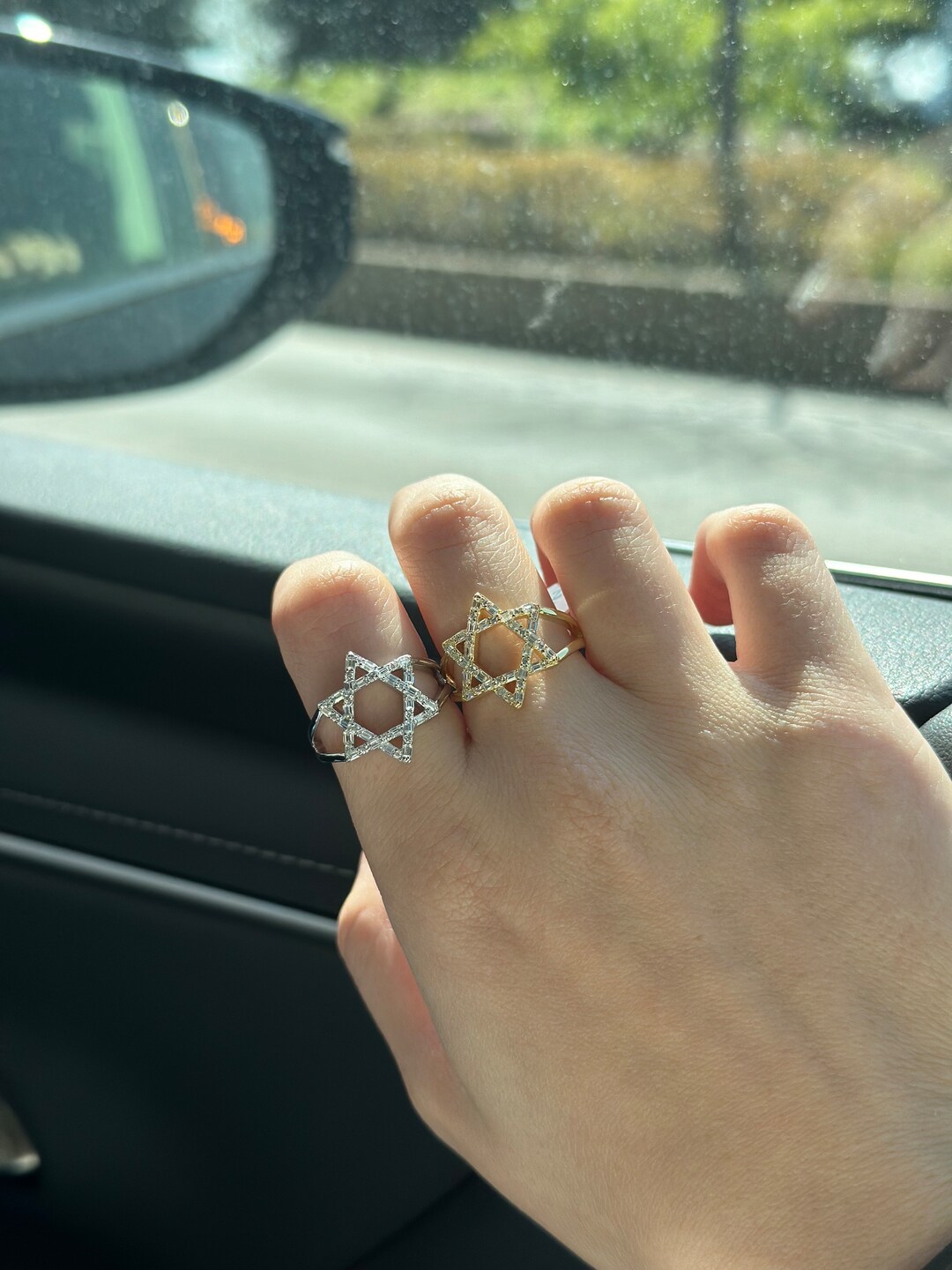 Star of David Ring Mazal Ring Magen of David Ring Jewish Jewelry 925 ...