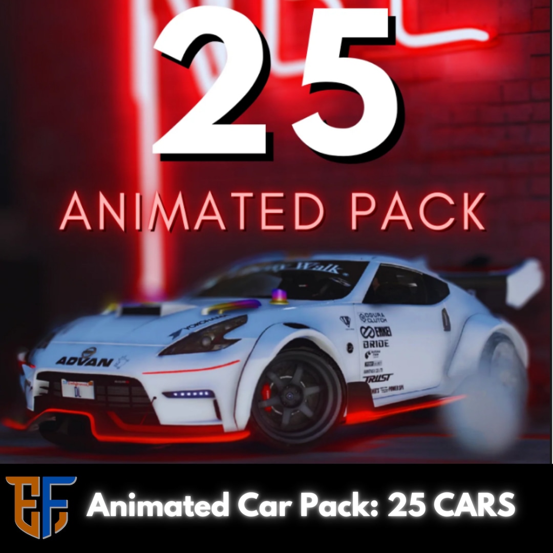 Fivem Animated Car Pack 25 CARS25 CRAZY Animated Cars With Realistic ...