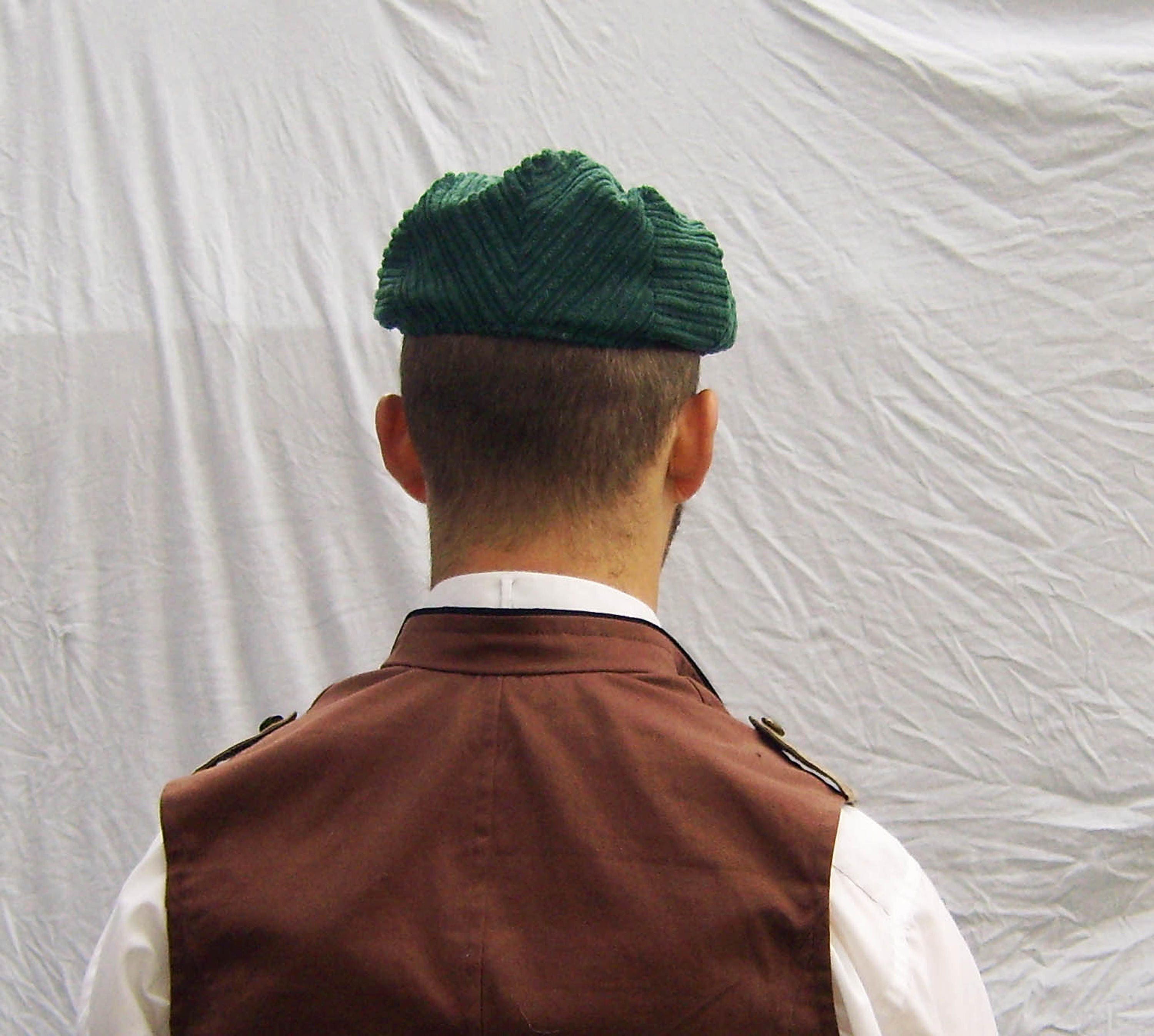 Flat Cap in Forest Green Made With Upcycled Cotton Corduroy - Etsy