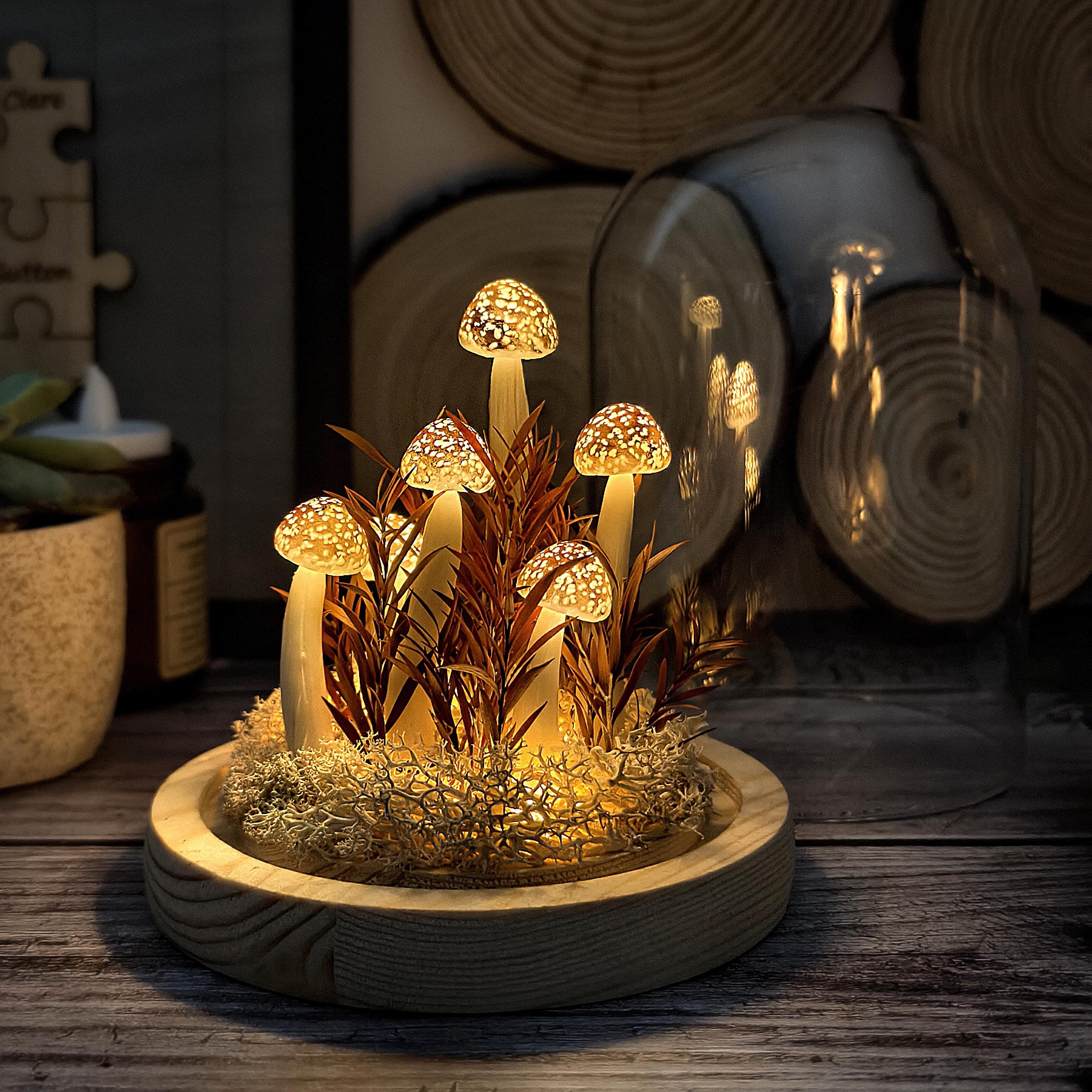 Whimsigoth Mushroom Lamp, Handmade Mushroom Night Light, Nursery Decor ...