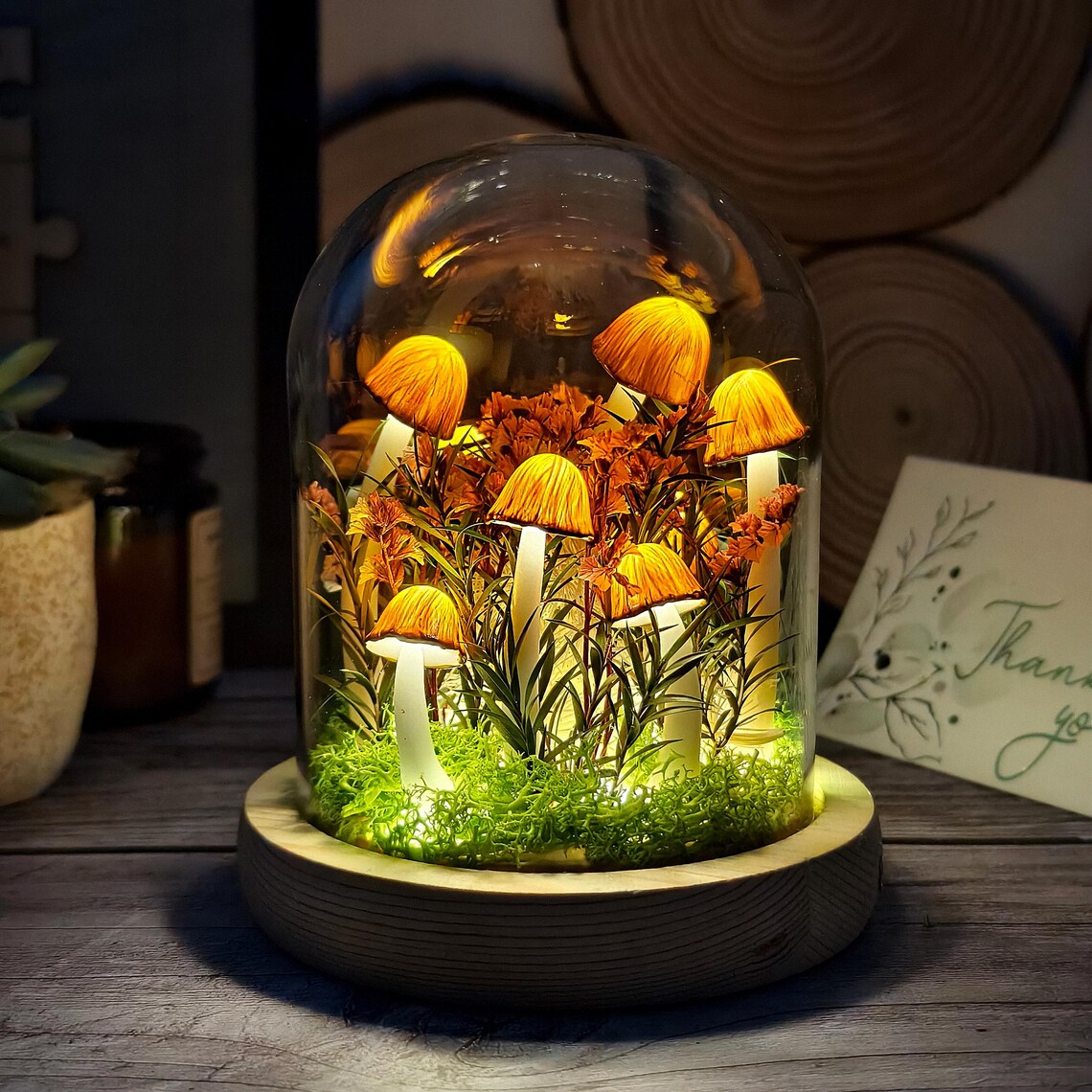 Whimsigoth Mushroom Lamp, Handmade Mushroom Night Light, Nursery Decor ...