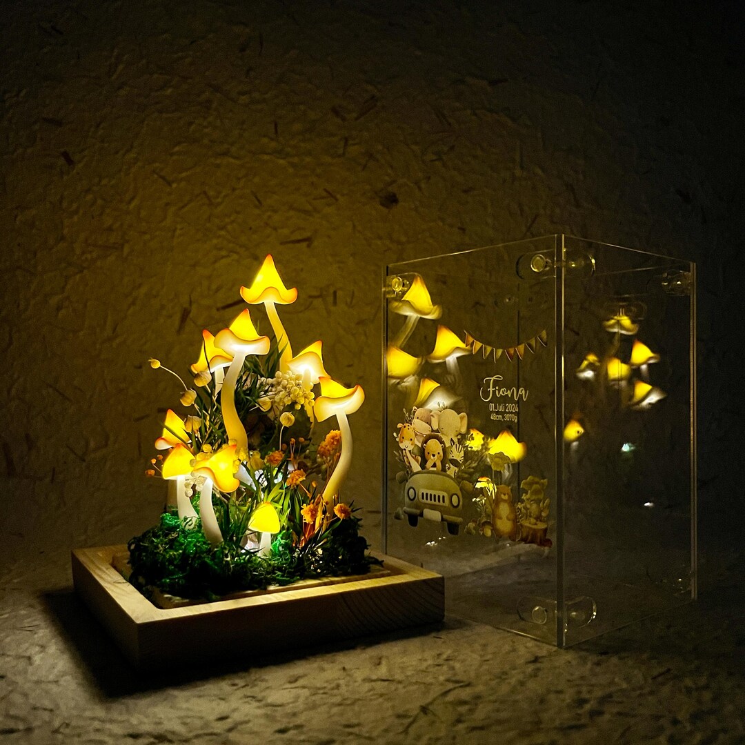Mini Garden Lamp, Nature Desk Lamp, Fairy House Night Light, Fairy Tale ...