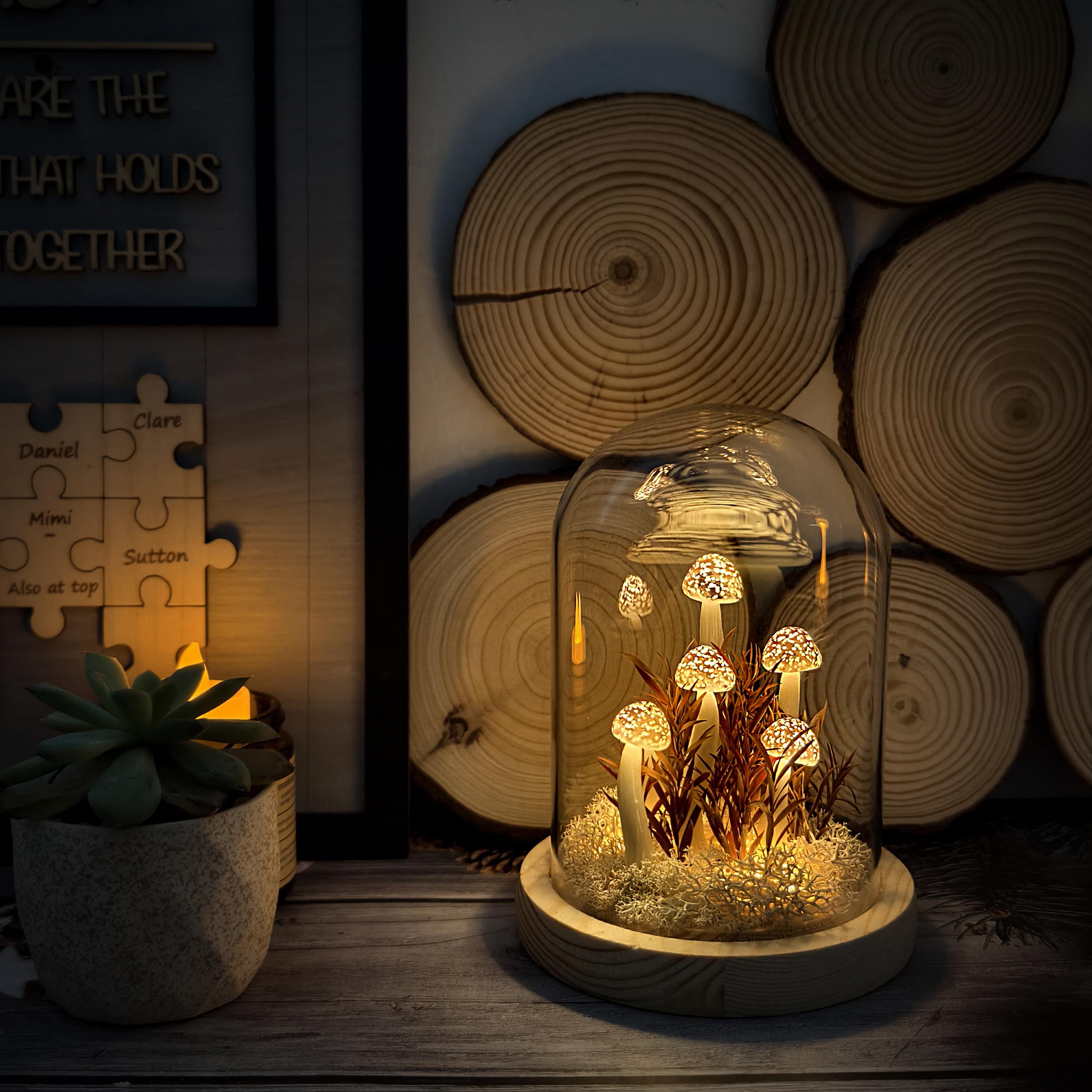 Whimsigoth Mushroom Lamp, Handmade Mushroom Night Light, Nursery Decor ...