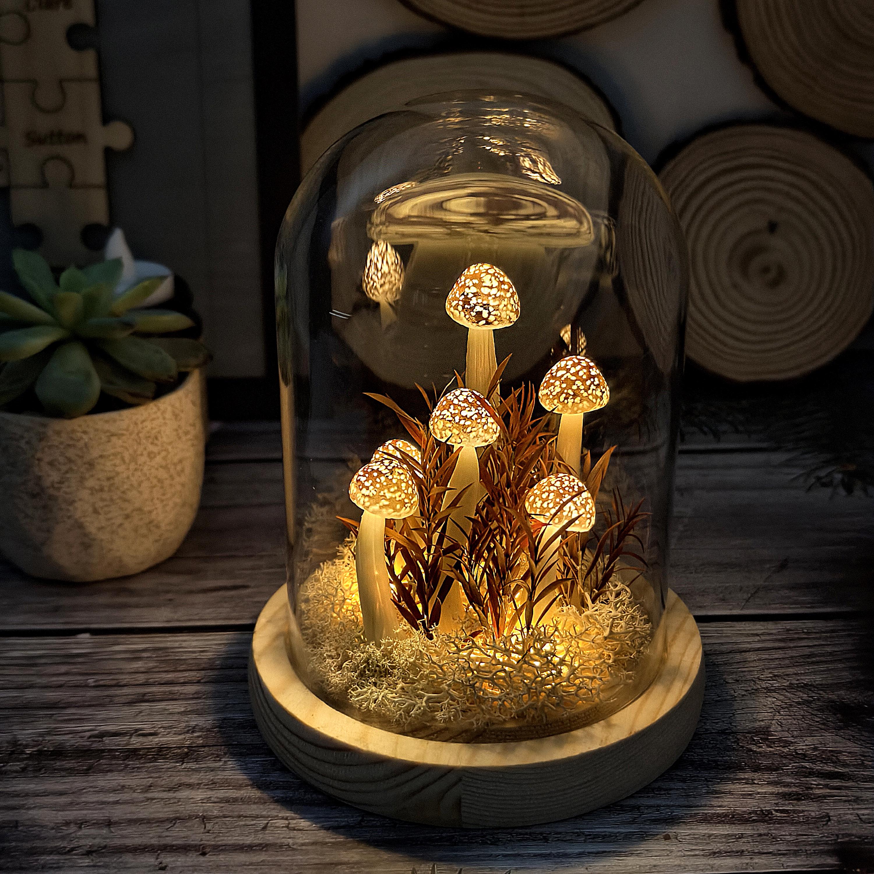 Whimsigoth Mushroom Lamp, Handmade Mushroom Night Light, Nursery Decor ...