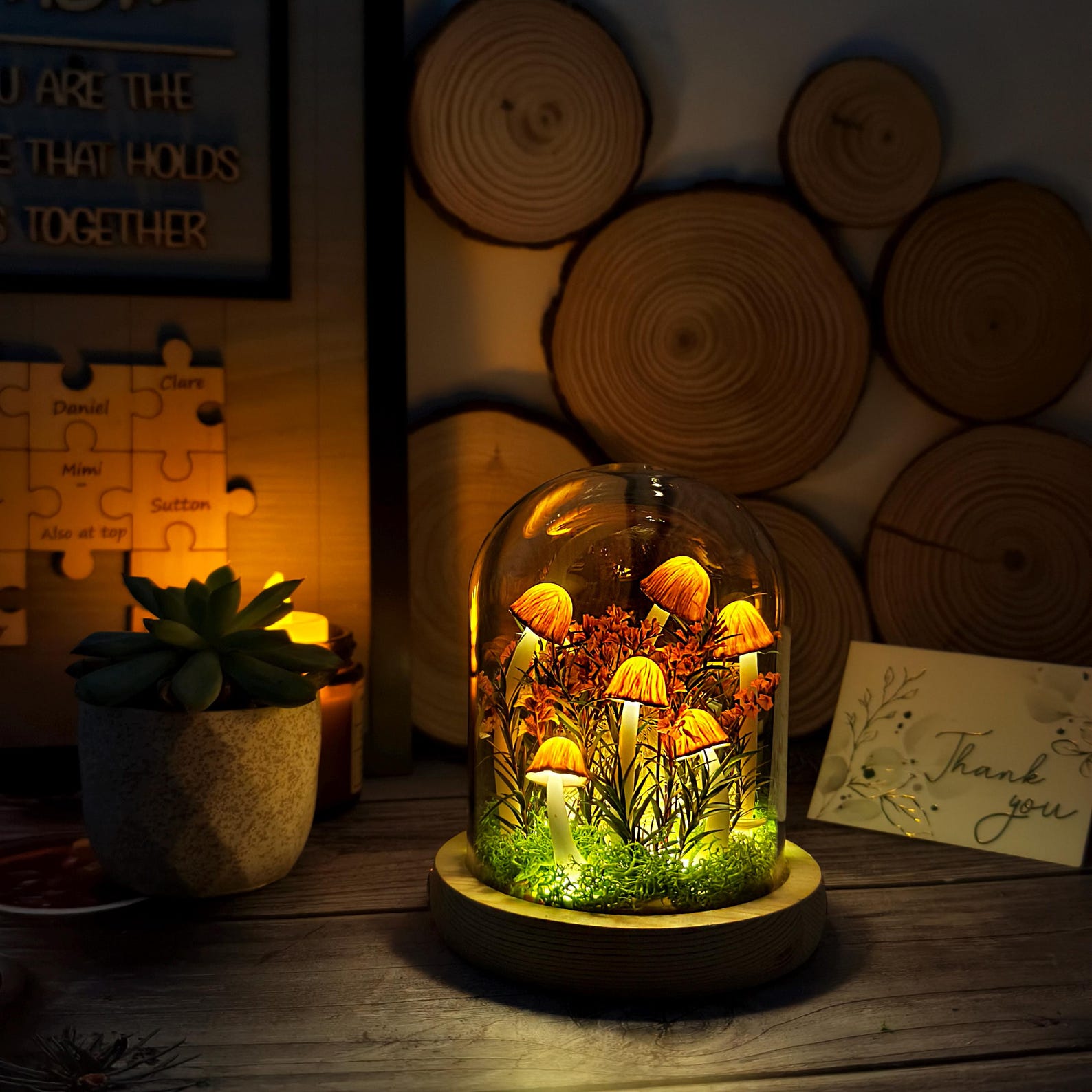 Whimsigoth Mushroom Lamp, Handmade Mushroom Night Light, Nursery Decor ...