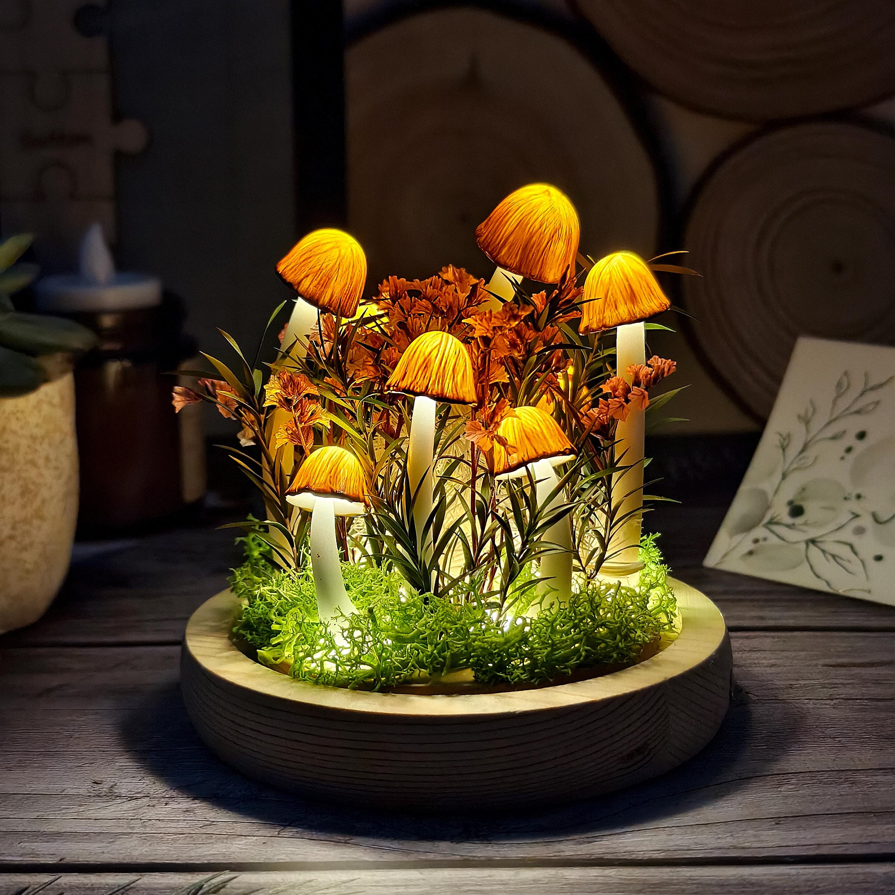 Whimsigoth Mushroom Lamp, Handmade Mushroom Night Light, Nursery Decor ...