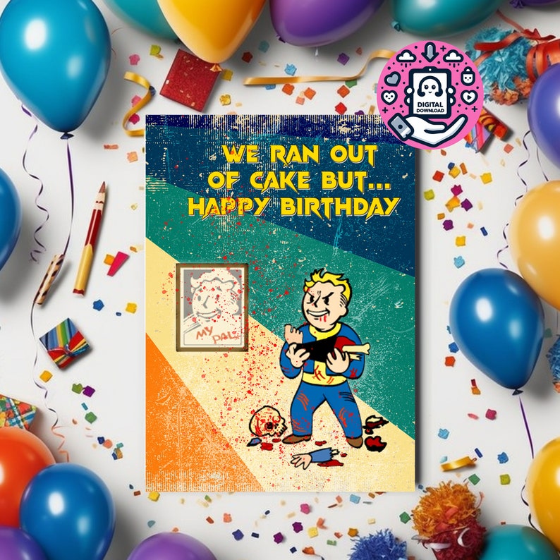 Fallout, Fallout Canibal, Fallout Boy, Caps, Digital Download, Greeting ...