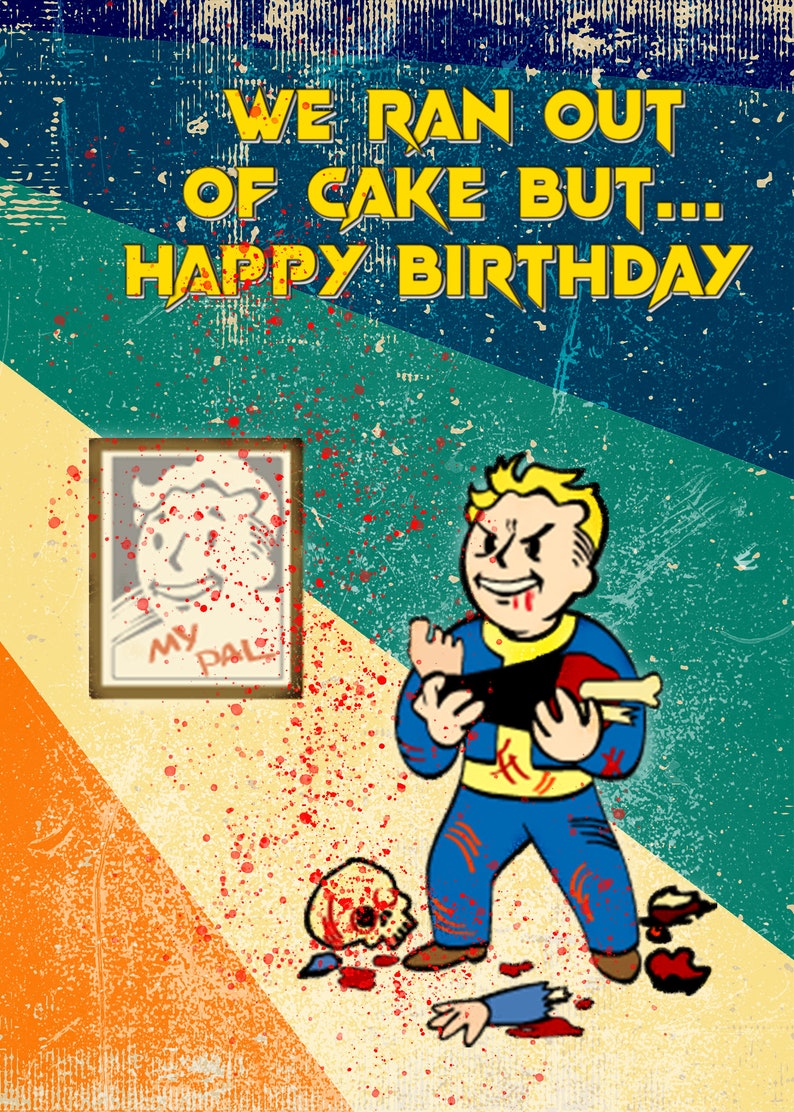 Fallout, Fallout Canibal, Fallout Boy, Caps, Digital Download, Greeting ...