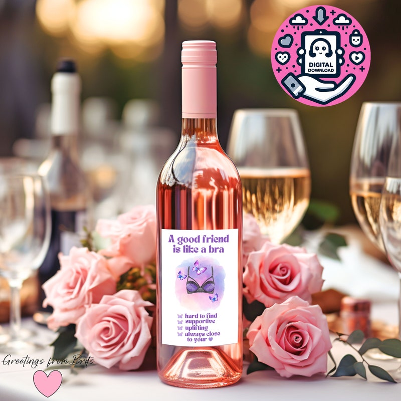 Friend Wine Labels - Etsy