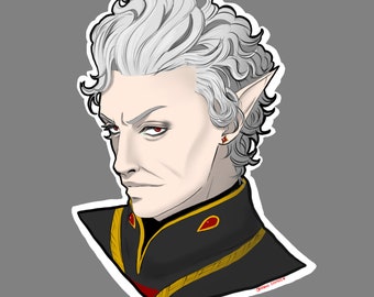 Astarion Rawr Baldur's Gate 3 Matte Vinyl Sticker - Etsy