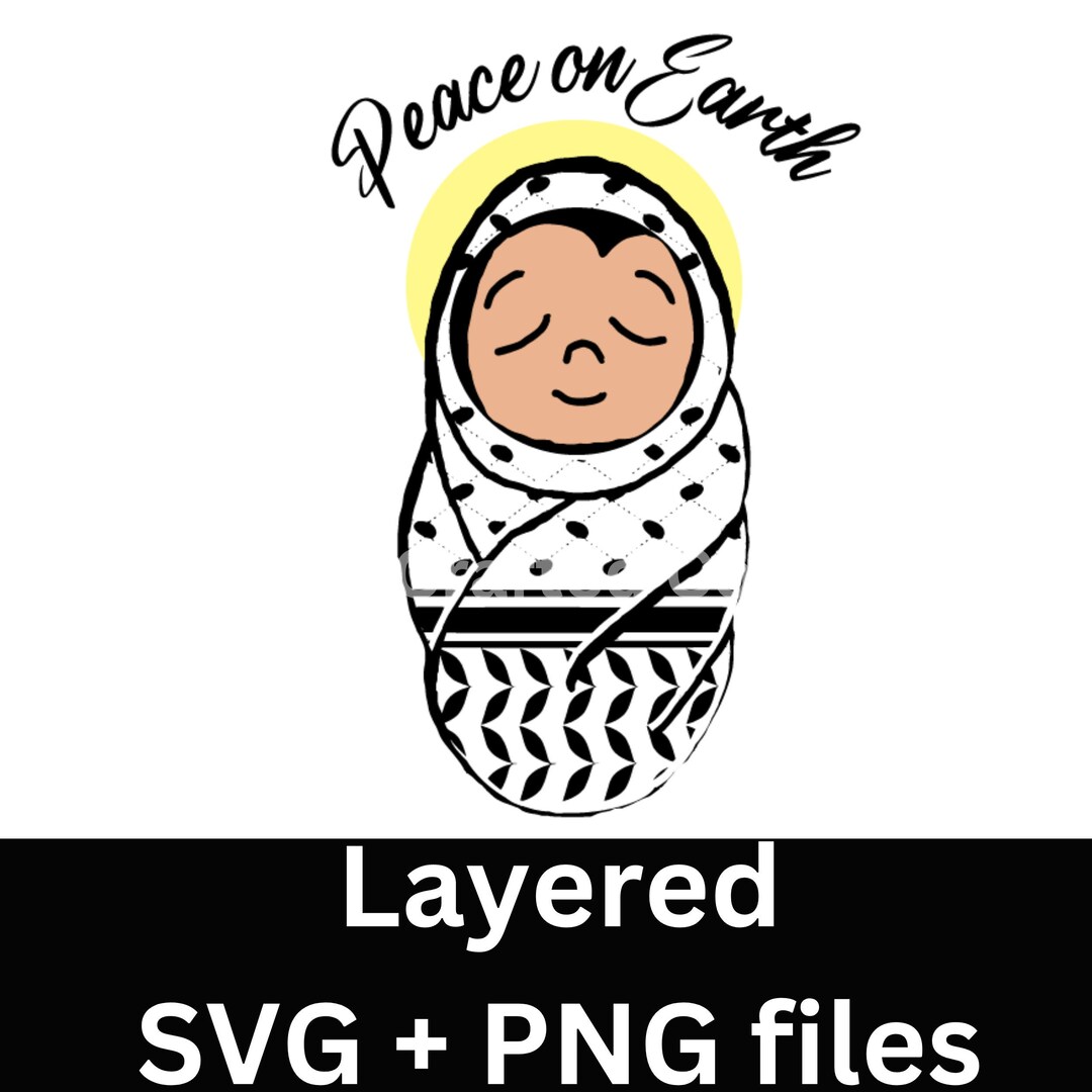 Baby Jesus Svg Keffiyeh Palestine Png Save Palestine Svg - Etsy Canada