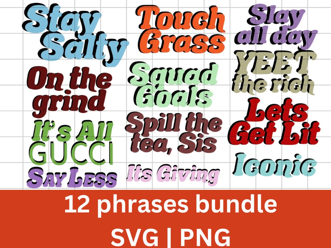 T-shirt Slogan Bundle SVG PNG: Teen-friendly, Funny & Sarcastic Designs ...