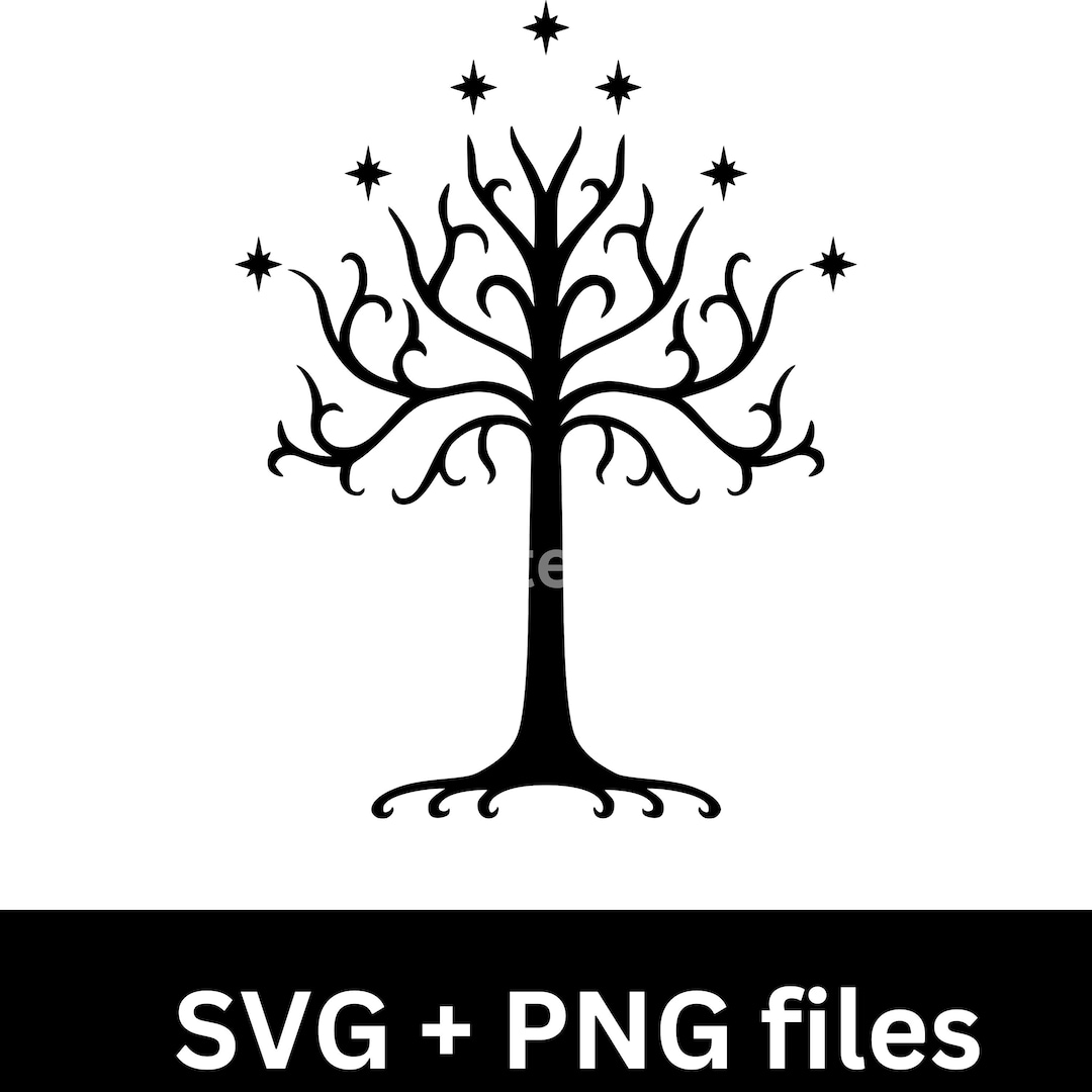 Tree of Gondor Svg Png, Book Nerd Svg Png, J R R Tolkien Svg Png ...