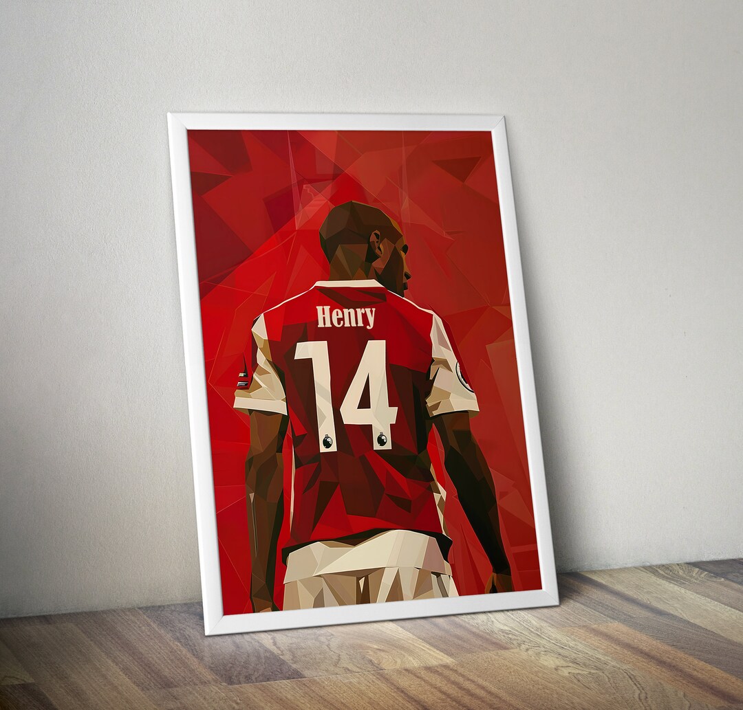 Thierry Henry Poster | Sports Prints | Football Prints | Aesthetic ...