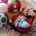 Hand-painted Santa Stone Christmas Decoration on Wood Slice - Etsy