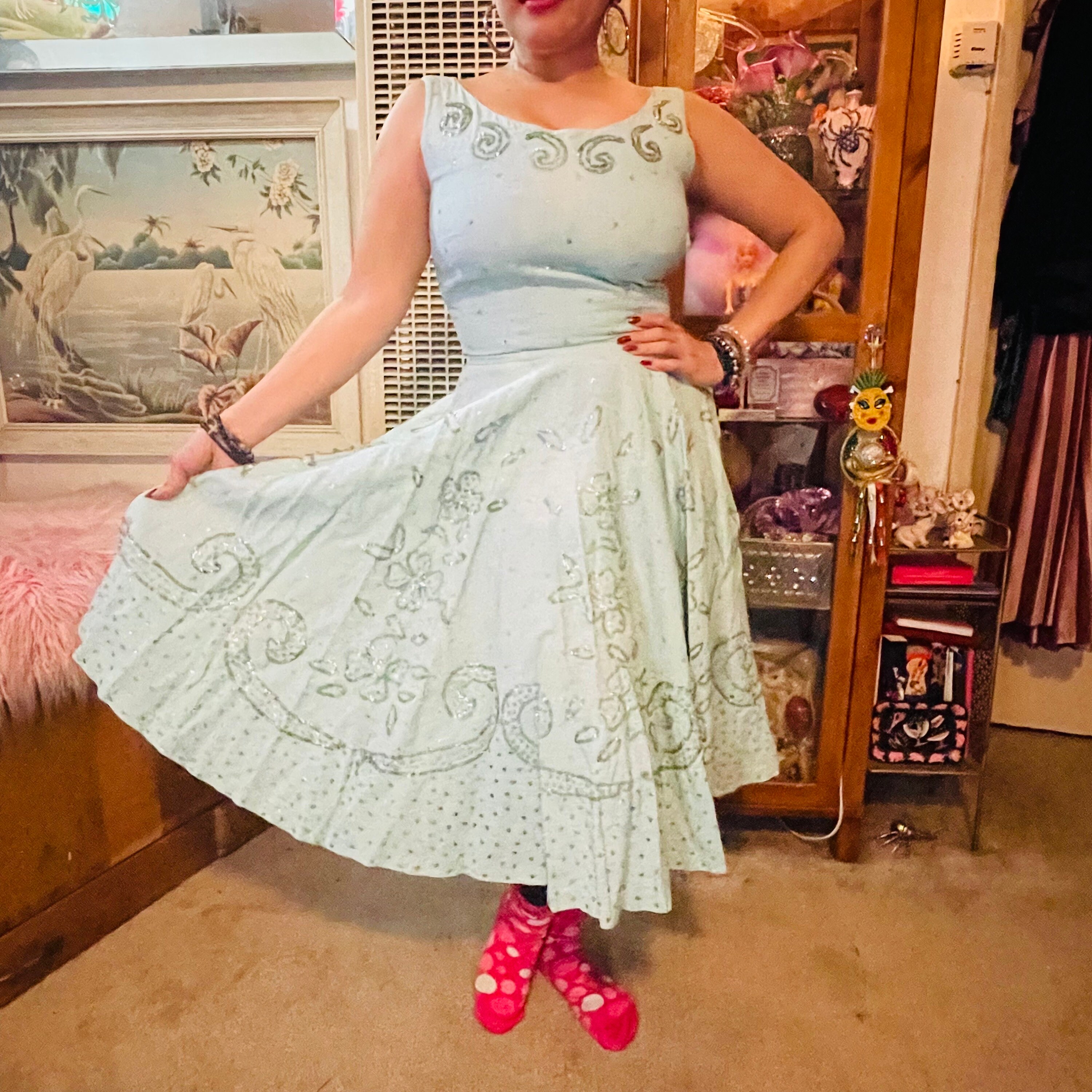 Vintage Mexican Dress VLV Pinup Rockabilly - Etsy