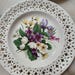 Authentic Leedsware Made in England . Pierced Creamware Plates. - Etsy