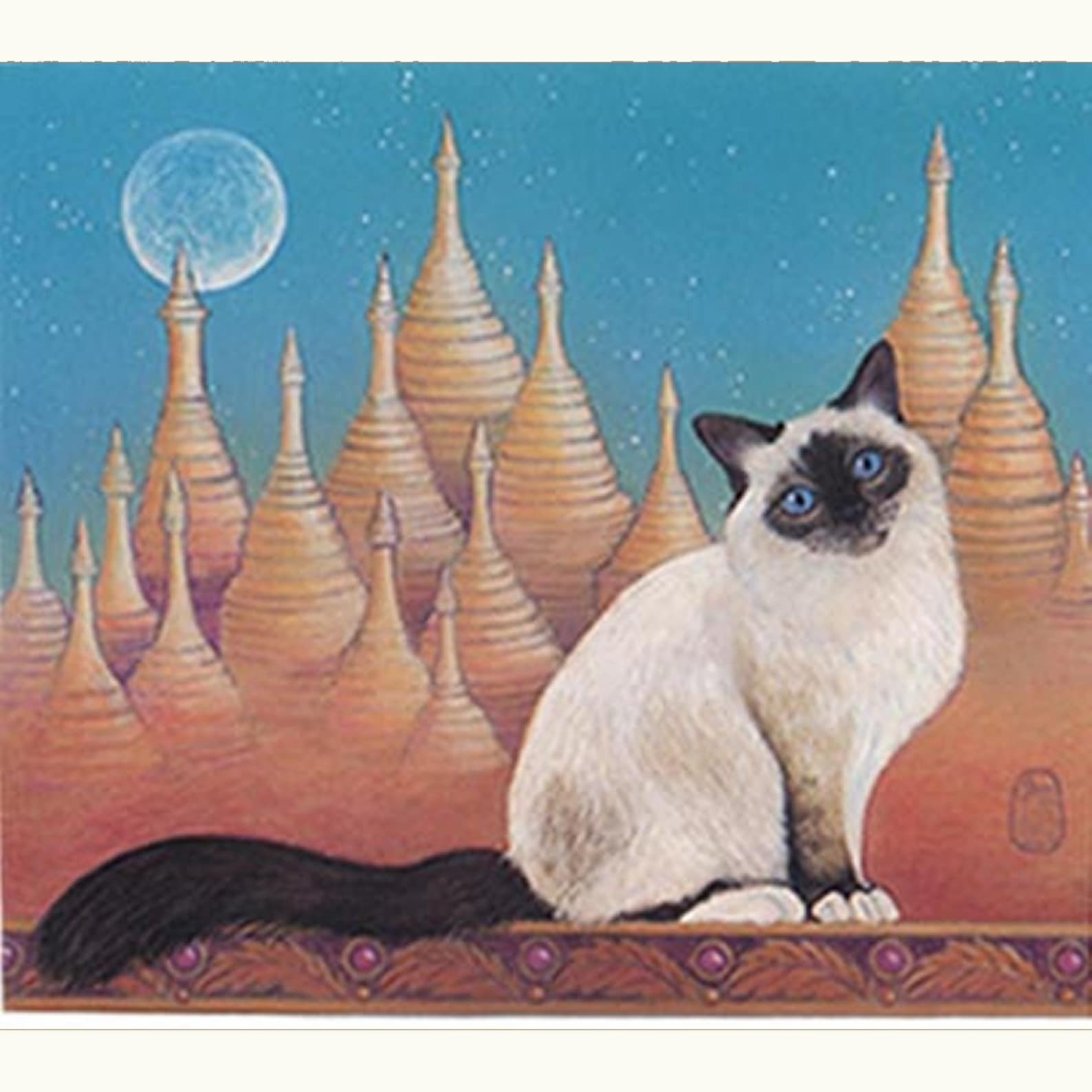 Sacred Cat of Burma Cat Art Print of My Original Painting - Etsy