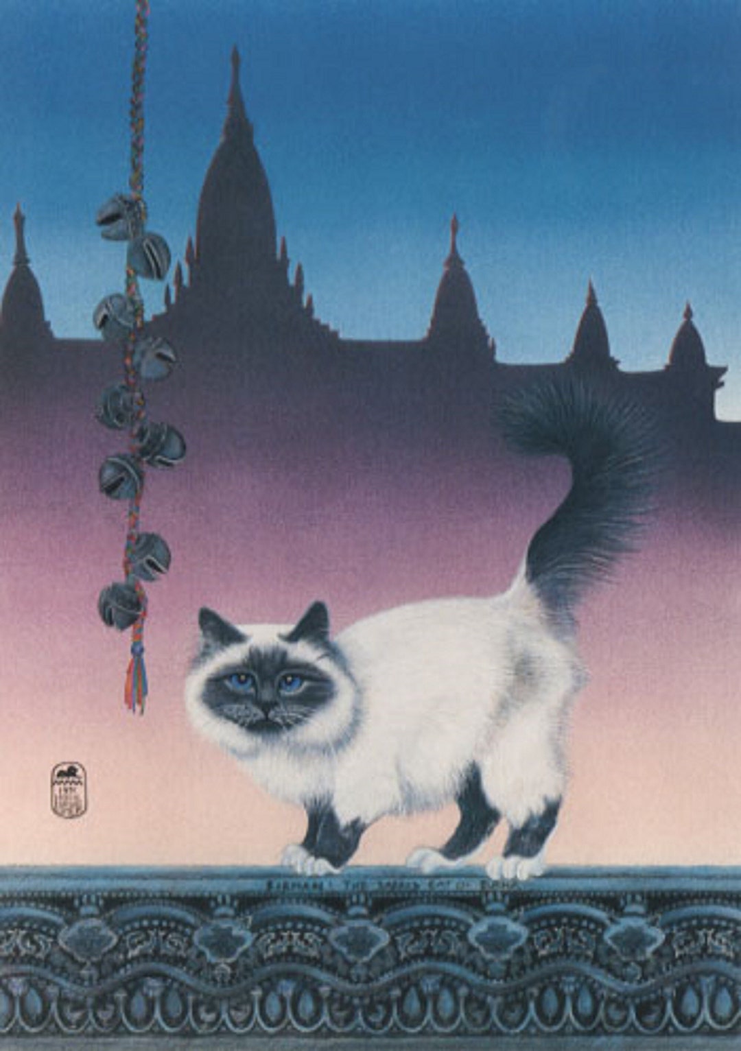 Birman Sacred Cat of Burma Cat Art Print - Etsy