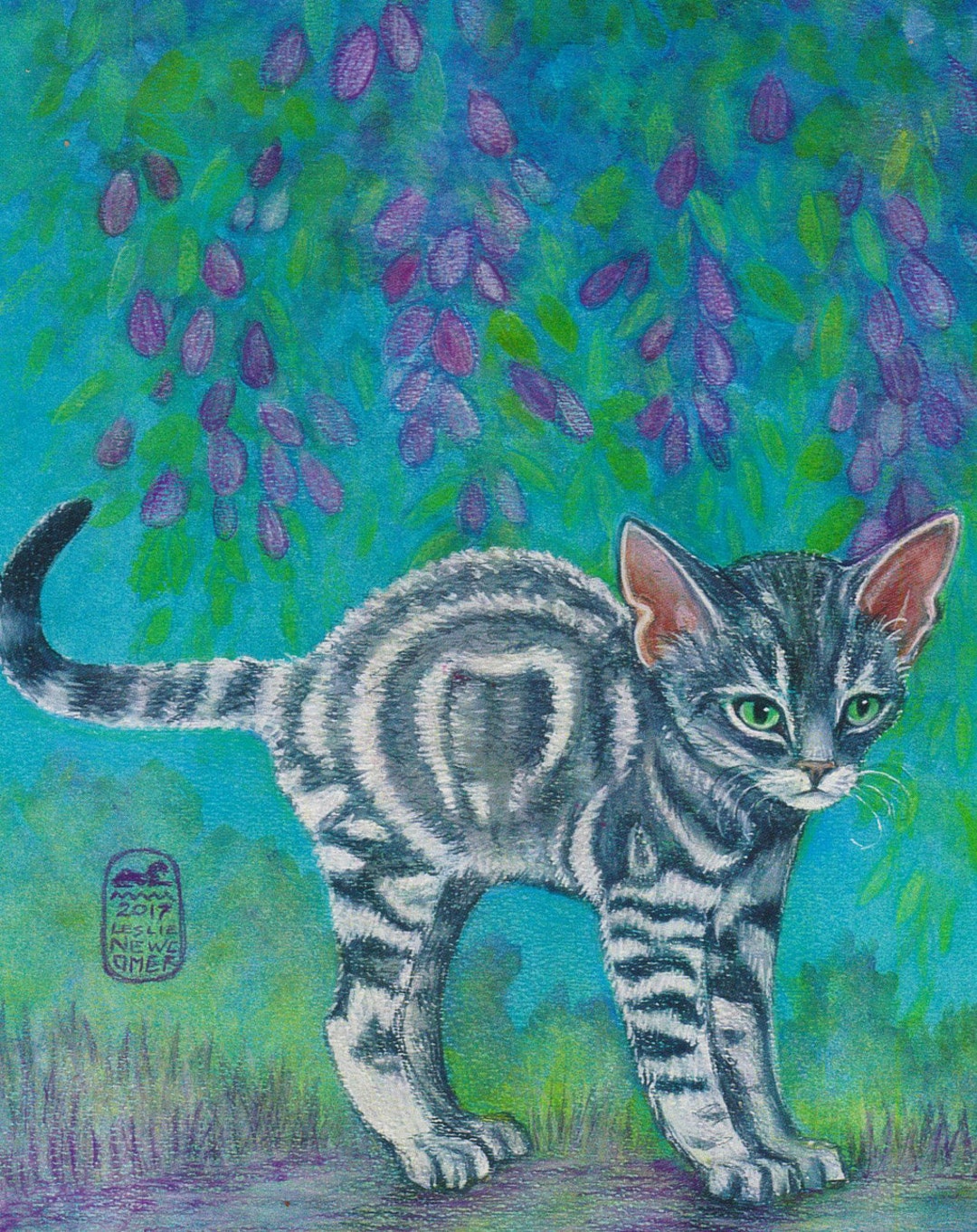 Devon Rex Cat Art Print - Etsy