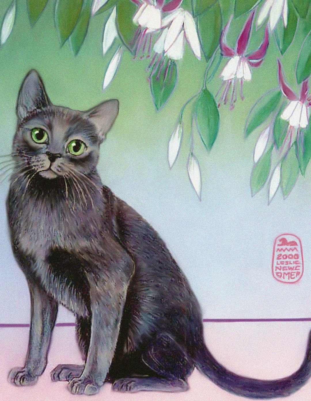 Grey Cat Print of My Original Paiinting - Etsy