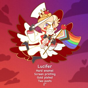 Lucifer Pride Hard Enamel Pin - Etsy