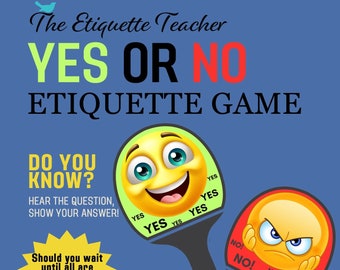 Etiquette Mastery: the Ultimate Table Manners Yes/no Quiz Game ...