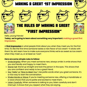 Good Manners Interactive Game: Social Etiquette for Kids (downloadable ...