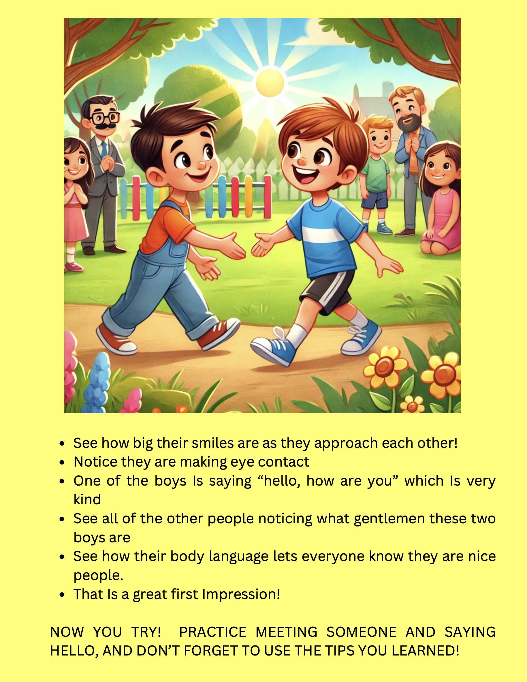Make a Lasting First Impression: Interactive Game Teaching Kids Good ...