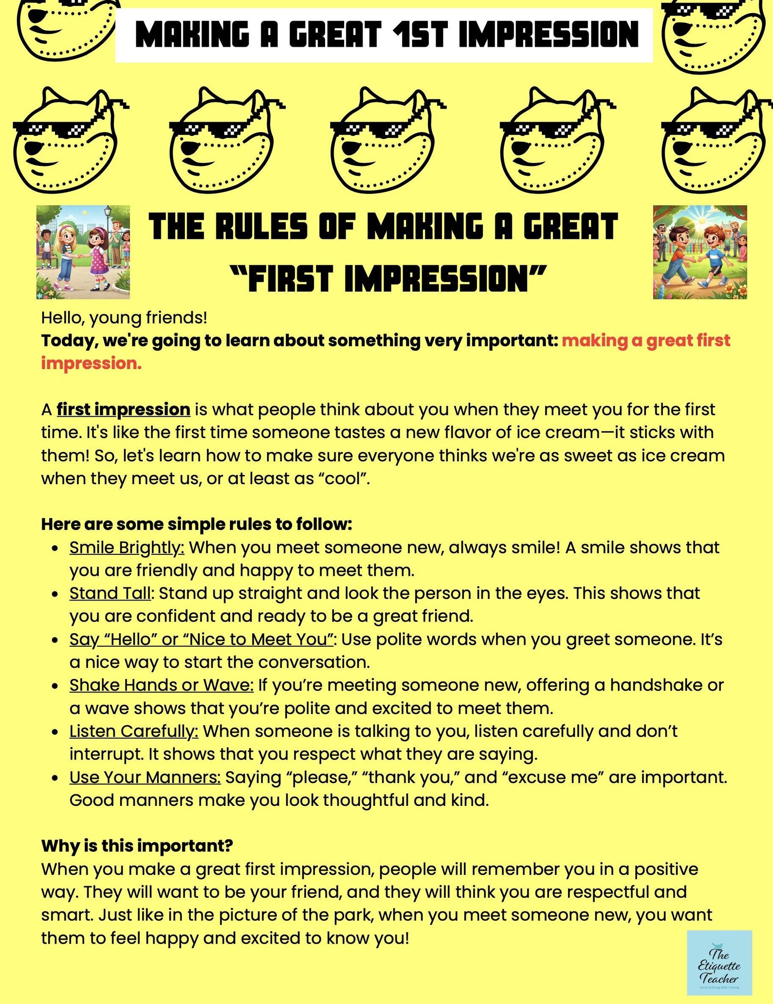 Good Manners Interactive Game: Social Etiquette for Kids (downloadable ...