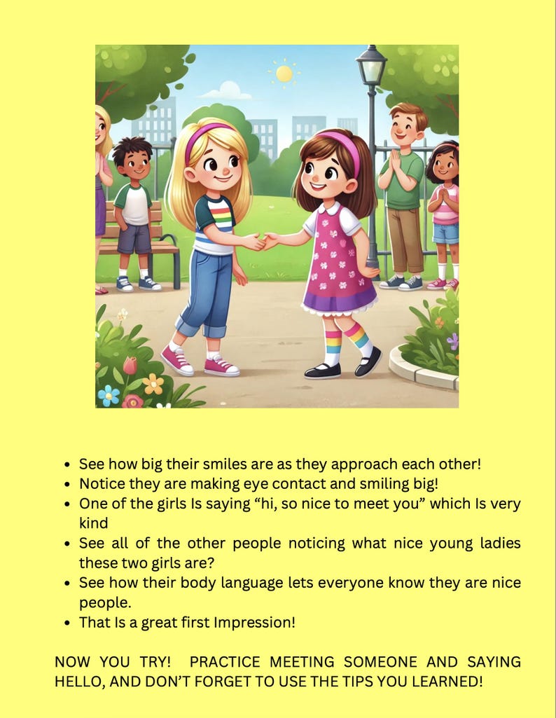 Make a Lasting First Impression: Interactive Game Teaching Kids Good ...