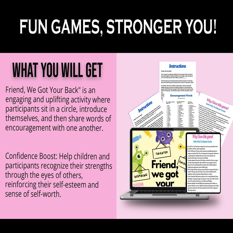 Confidence Building Icebreaker Game: Self-esteem Activity (printable ...