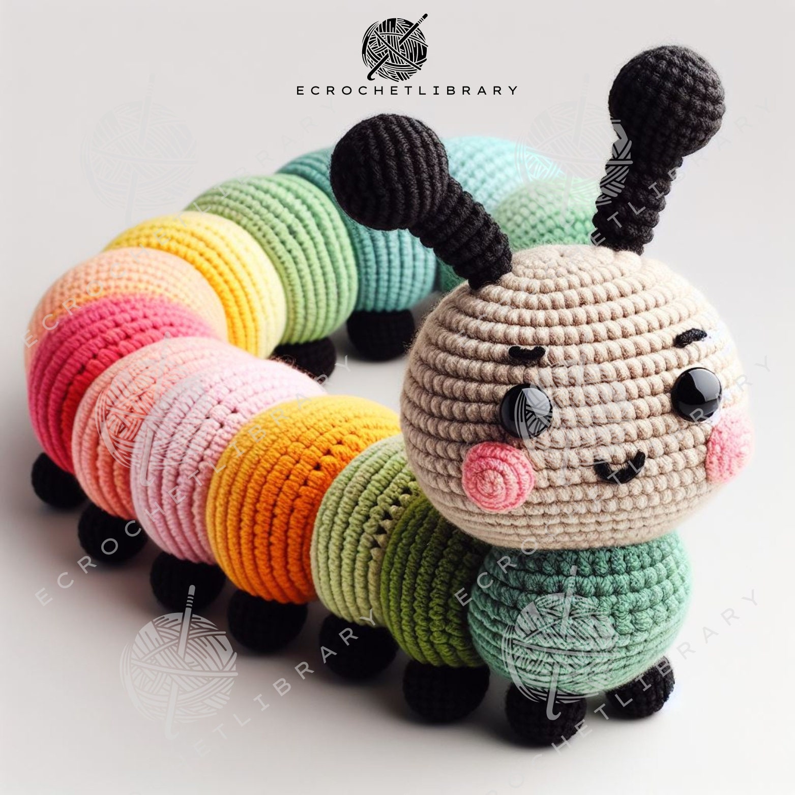 Explore Our Adorable Crochet Caterpillar Pattern Handcrafted With Love ...