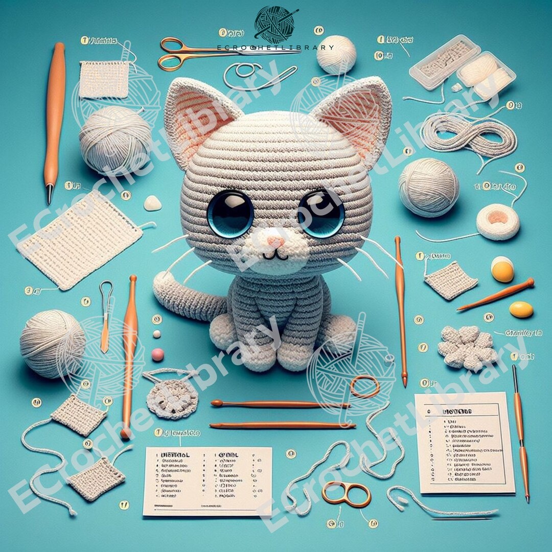 Explore Our Adorable Crochet Kitten Pattern Handcrafted With Love, This ...
