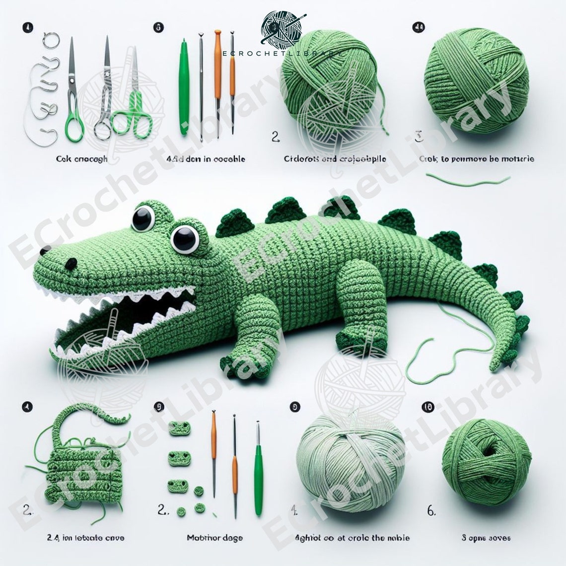 Explore Our Adorable Crochet Crocodile Pattern Handcrafted With Love ...