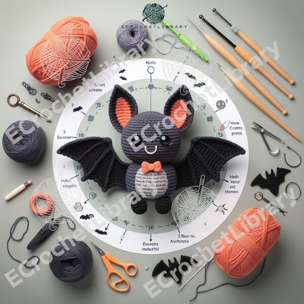 Cute Bat Pattern - Etsy
