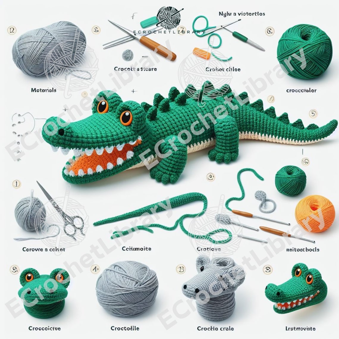 Explore Our Adorable Crochet Crocodile Pattern Handcrafted With Love ...
