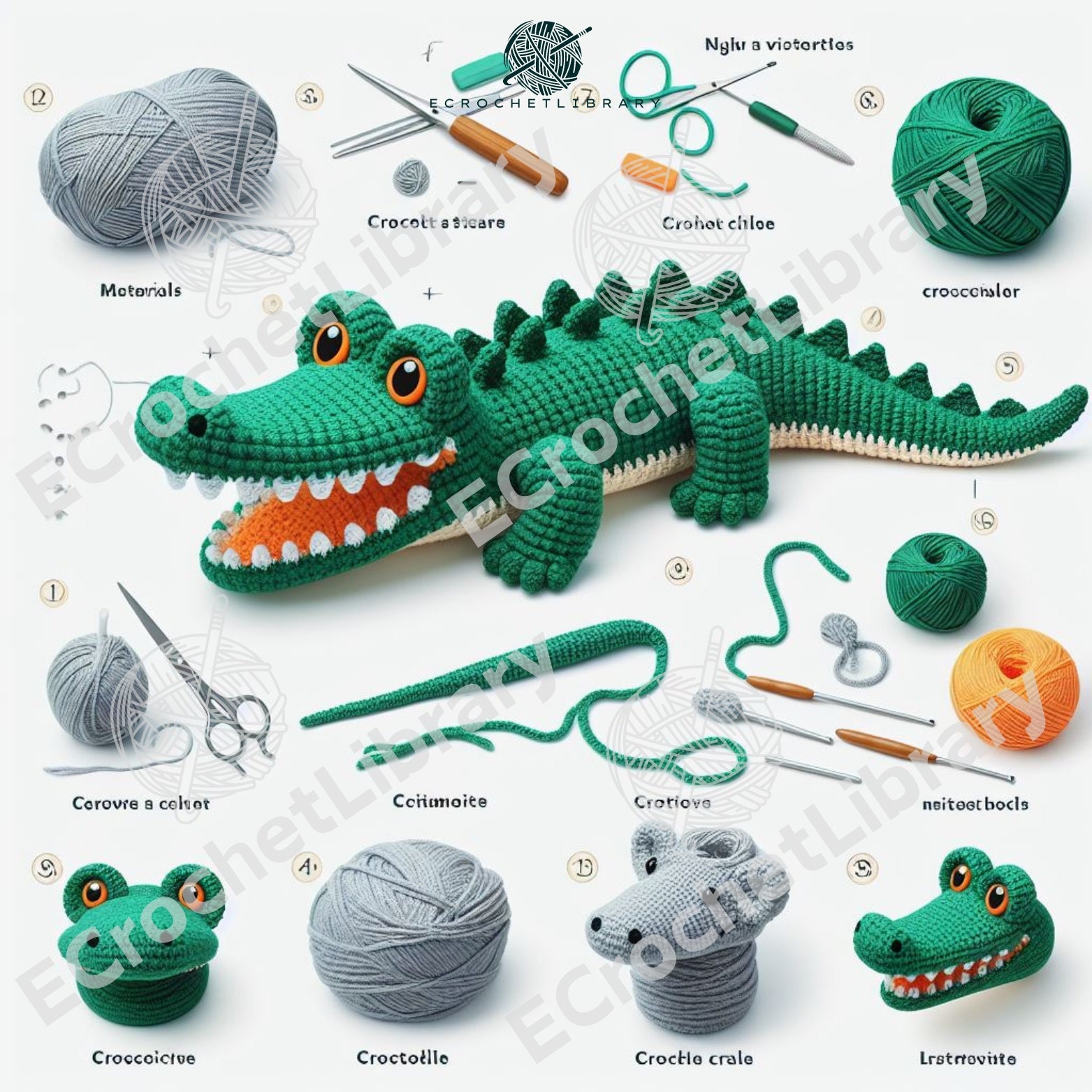 Explore Our Adorable Crochet Crocodile Pattern Handcrafted With Love ...