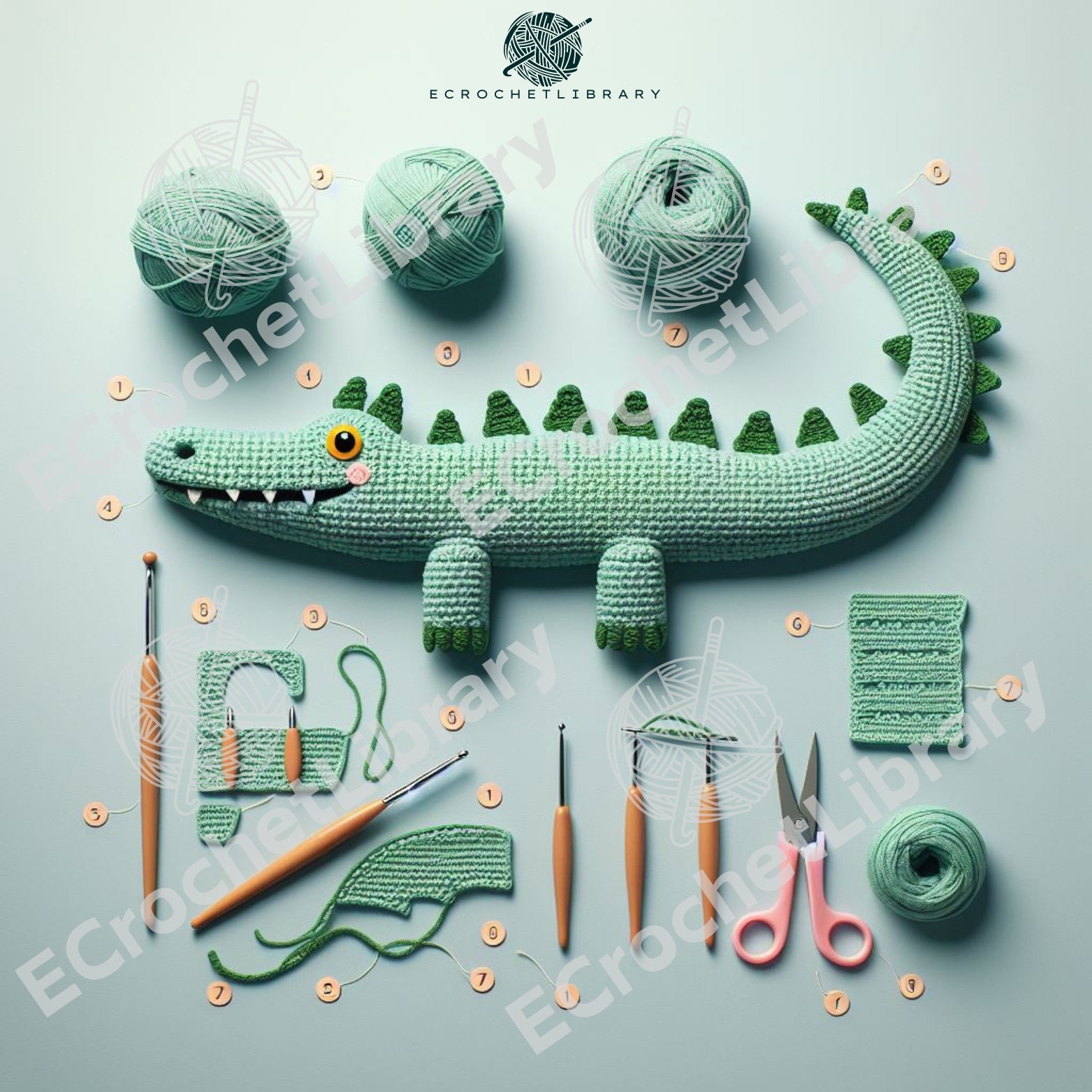 Explore Our Adorable Crochet Crocodile Pattern Handcrafted With Love ...