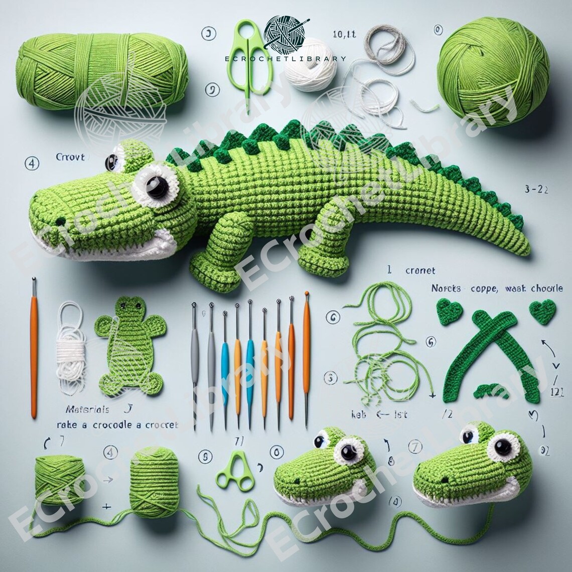 Explore Our Adorable Crochet Crocodile Pattern Handcrafted With Love ...
