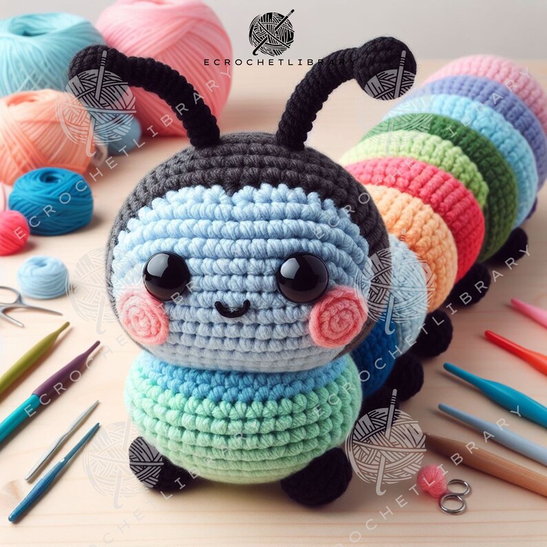 Explore Our Adorable Crochet Caterpillar Pattern Handcrafted With Love ...